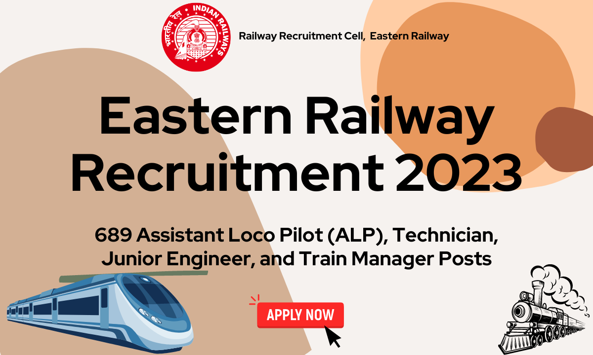 Eastern Railway Recruitment 2023 689 ALP Technician JE Train Eastern Railway Recruitment 2023 689 ALP Technician JE Train