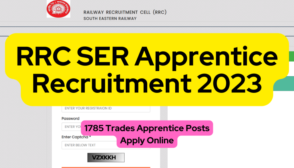 RRC SER Apprentice Recruitment 2023: 1785 Trades Apprentice Posts ...